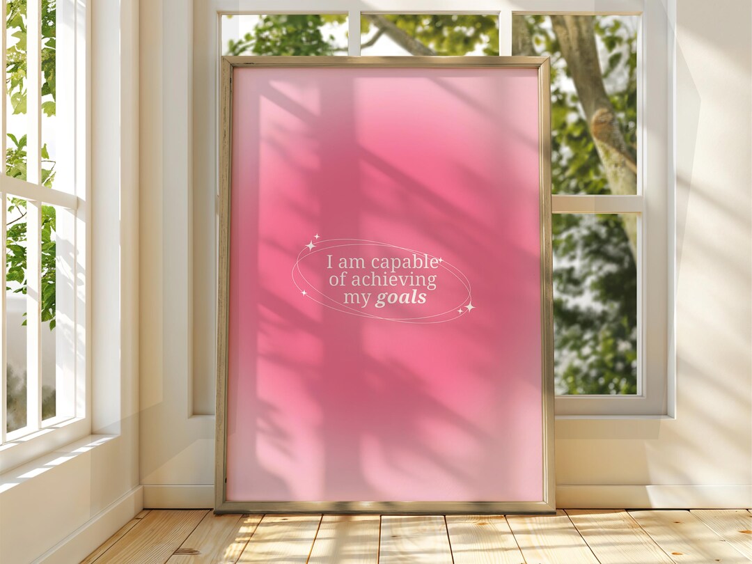 Positive Affirmation Poster: Boho Chic Spiritual Decor - Etsy