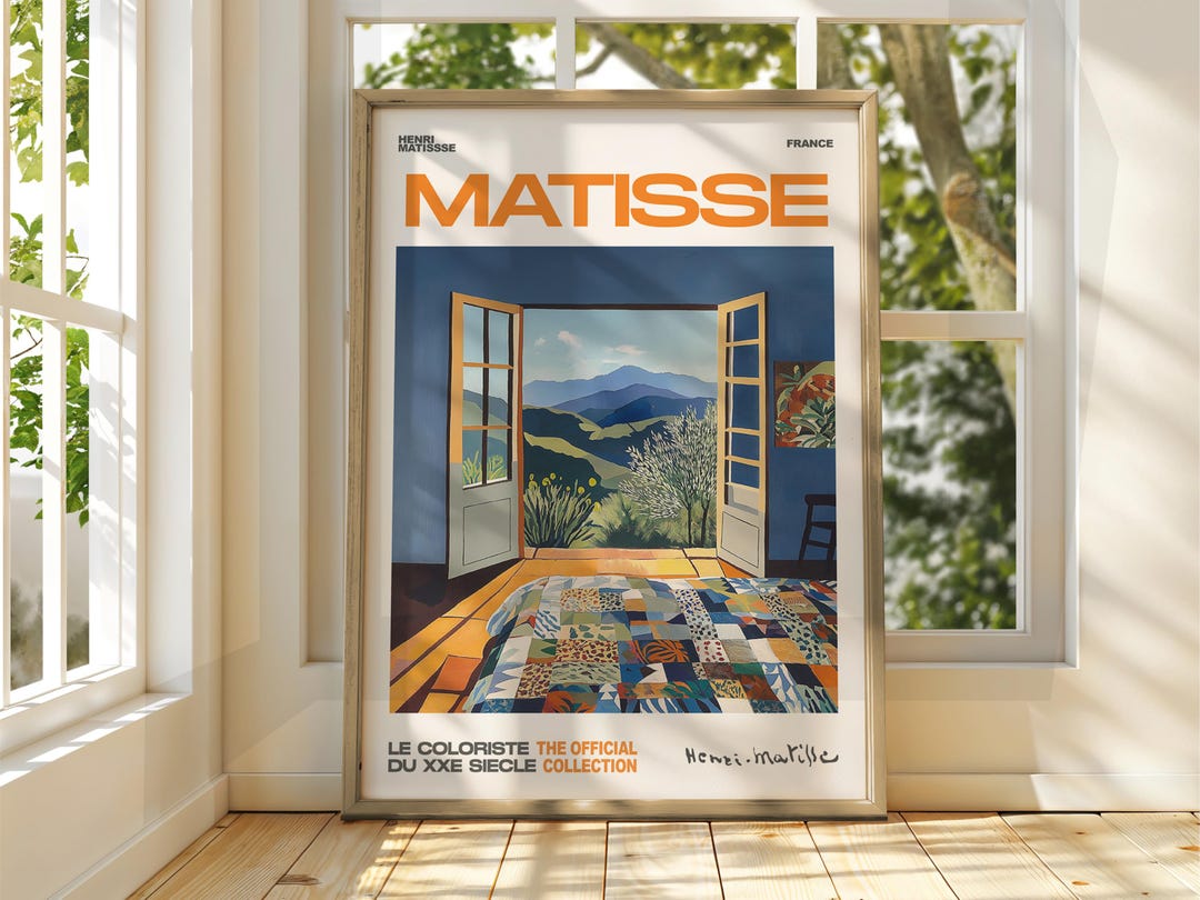 Henri Matisse Exhibition Poster – Mountain Window Gallery Print - Etsy