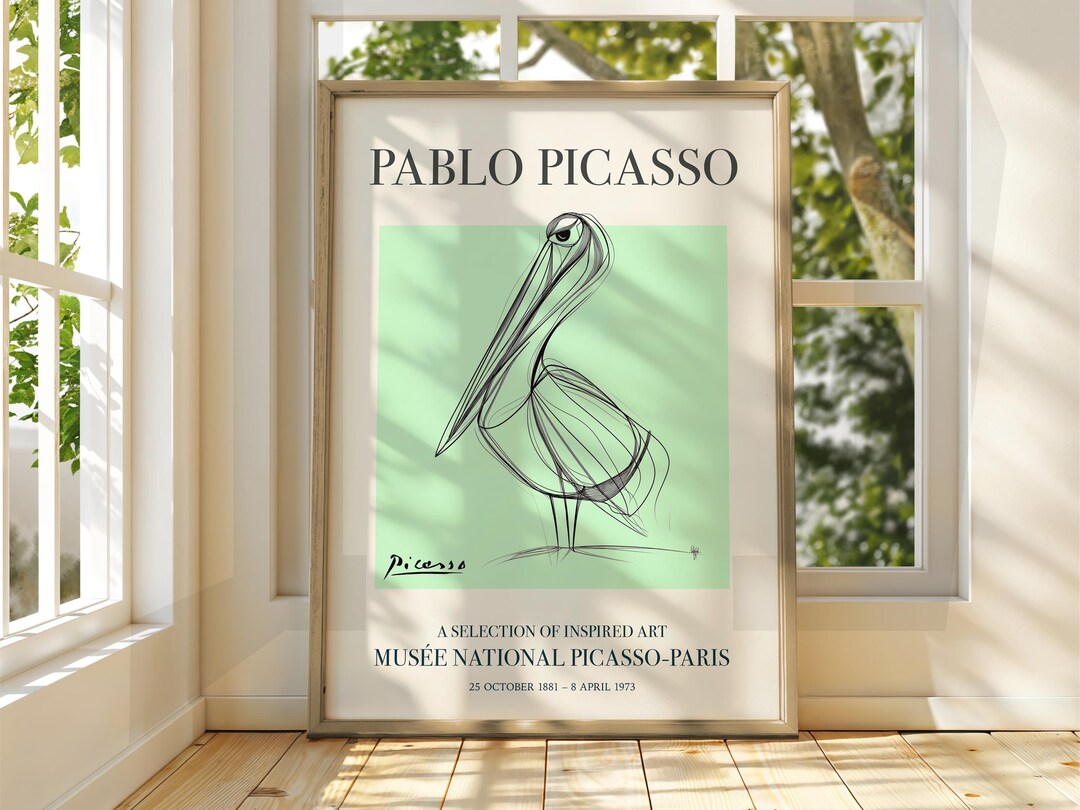 Pablo Picasso Art - Exhibition Print - Line Art Print - Classic Art ...