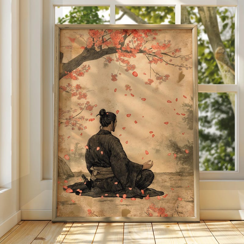Samurai Ukiyo E Poster - Etsy UK