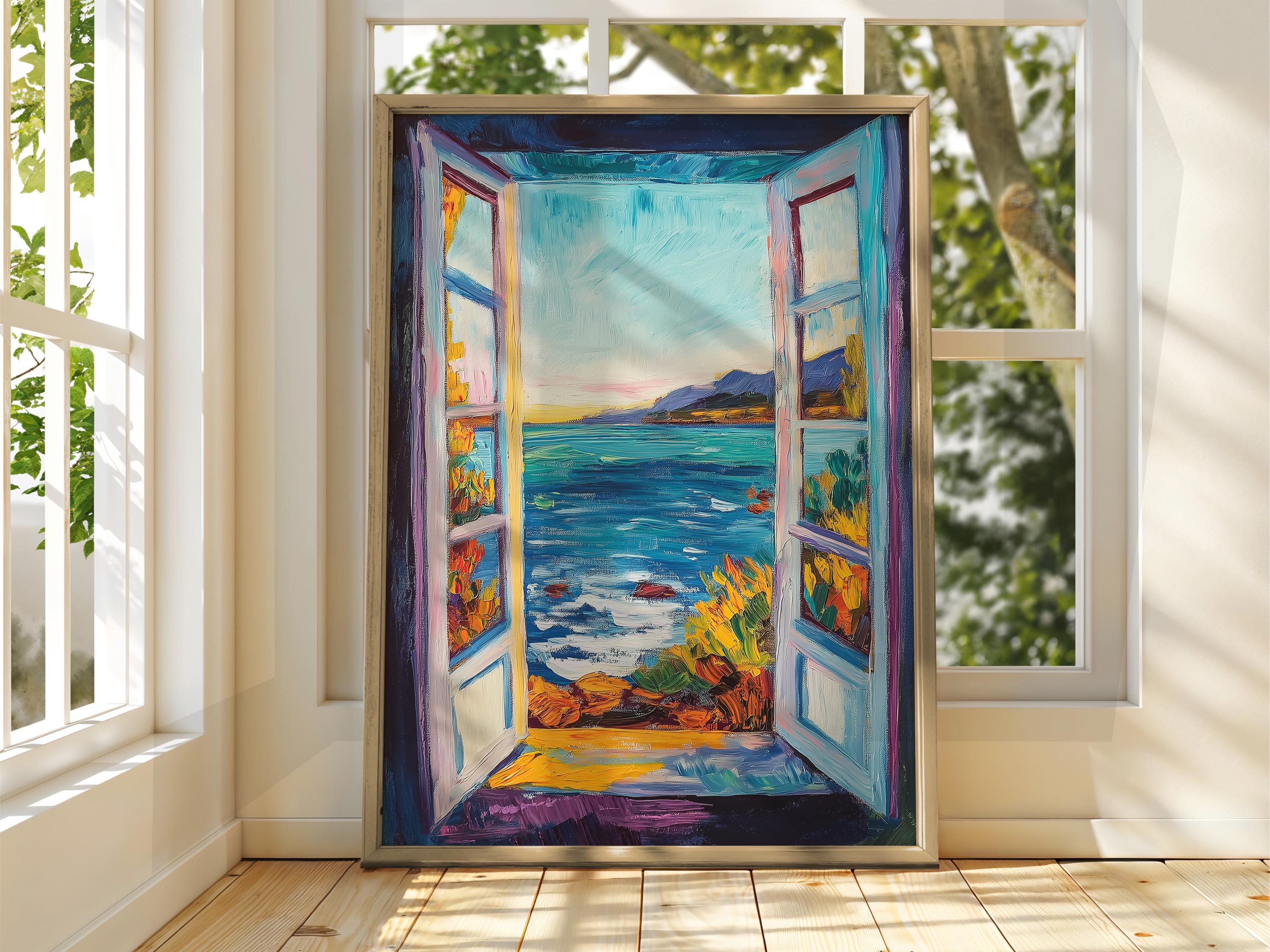 Henri Matisse Open Window Exhibition Poster Gallery Print Coastal Art ...