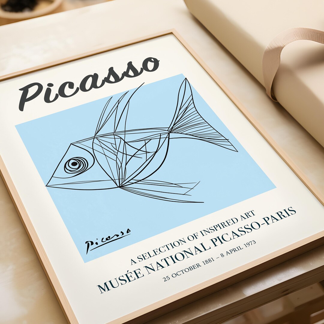 Pablo Picasso Art - Exhibition Print - Line Art Print - Classic Art ...