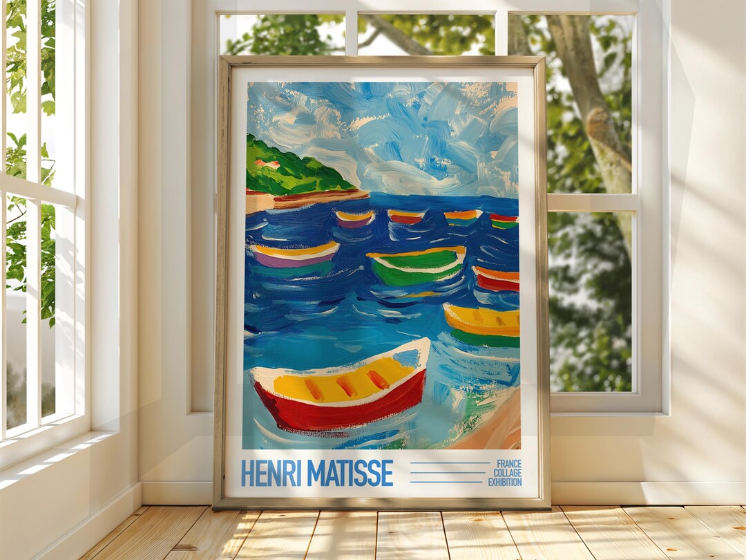 Boats by Henri Matisse - Exhibition Poster - Gallery Print - Coastal ...