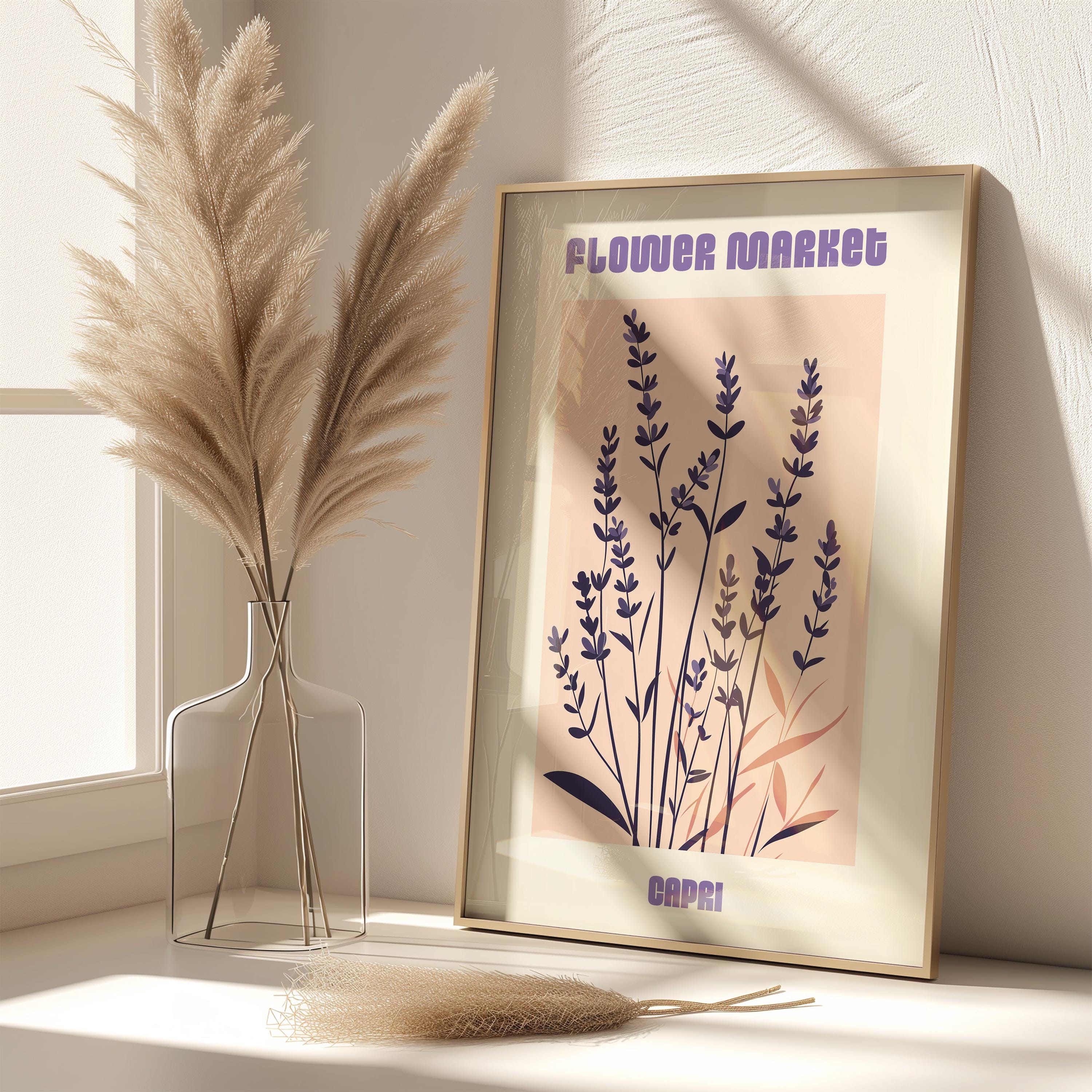 Flower Market Poster - Exhibition Poster - Gallery Print - Flower ...