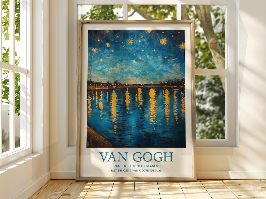 Van Gogh Starry Night Print - Impressionist Art, Museum Grade Poster - Etsy