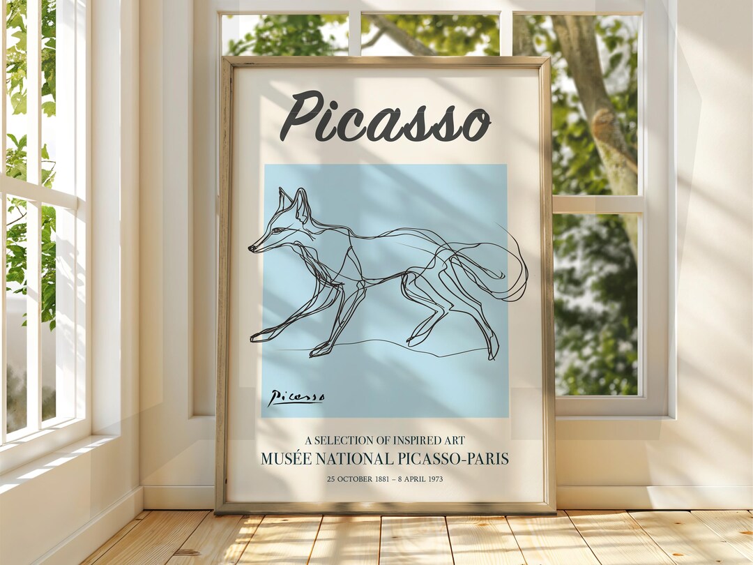 Pablo Picasso Art - Exhibition Print - Line Art Print - Classic Art ...