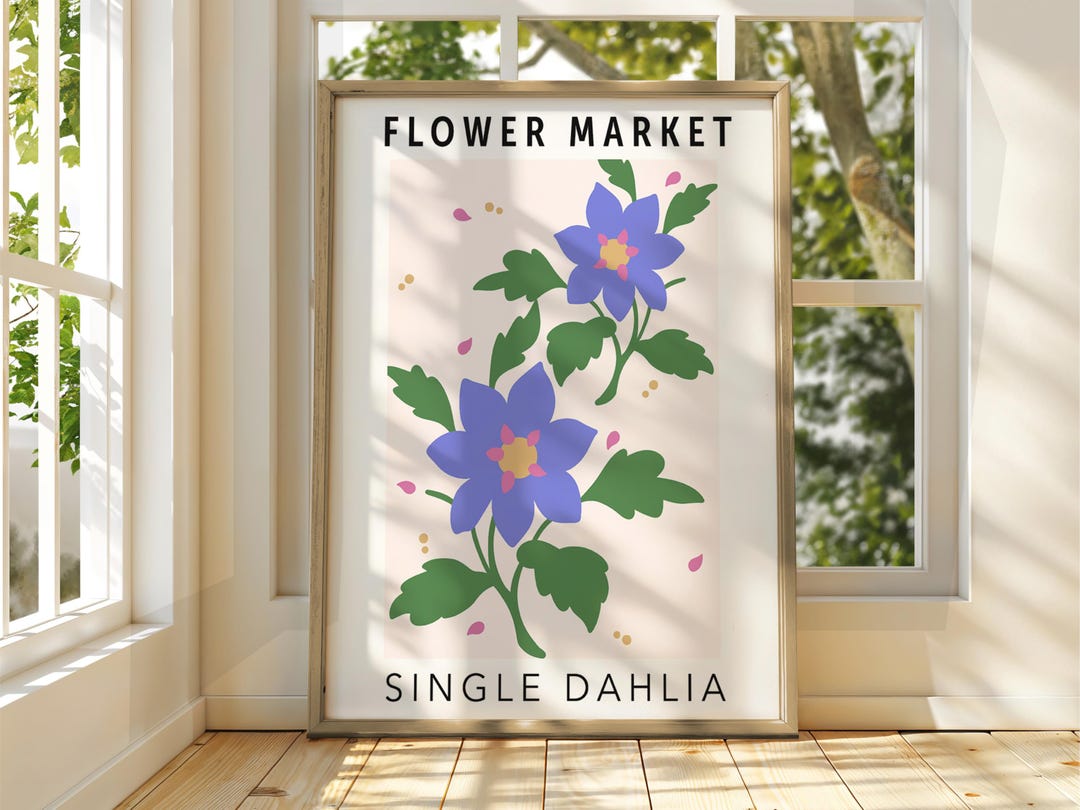 Flower Market Poster - Exhibition Poster - Gallery Print - Flower ...
