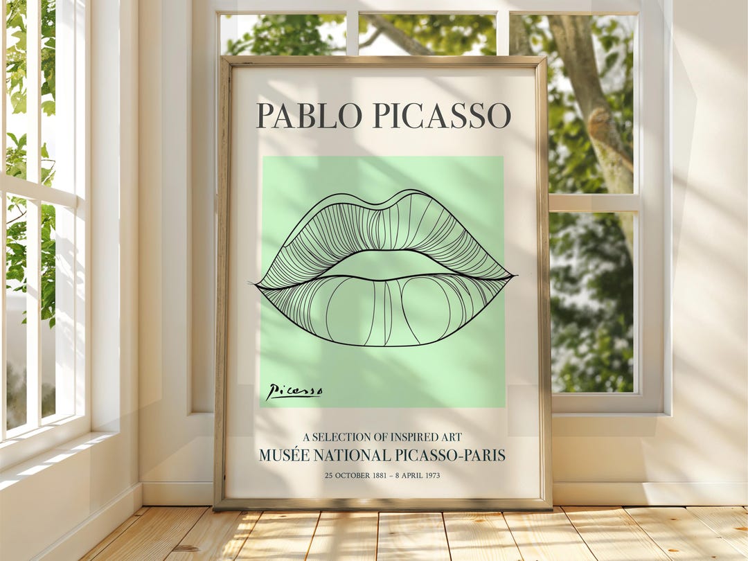 Pablo Picasso Line Art Print – Modernist Exhibition Poster - Etsy