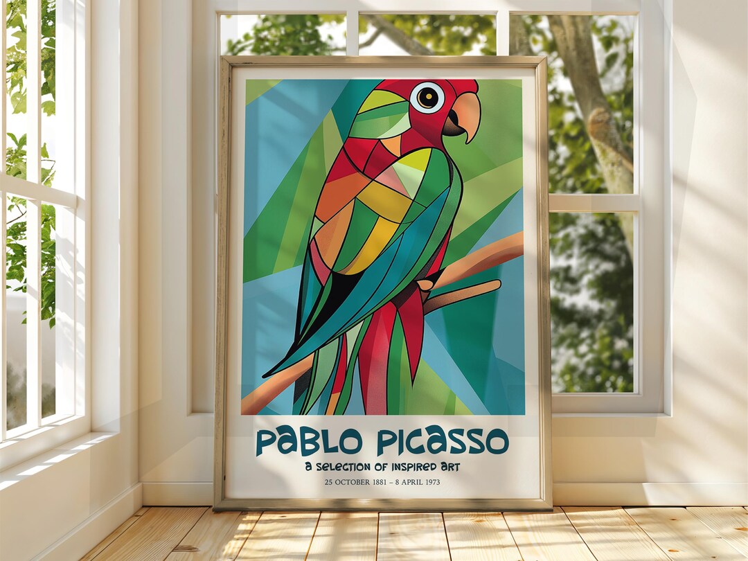 Pablo Picasso Parrot Art Print – Cubism Surrealism Gallery Decor - Etsy