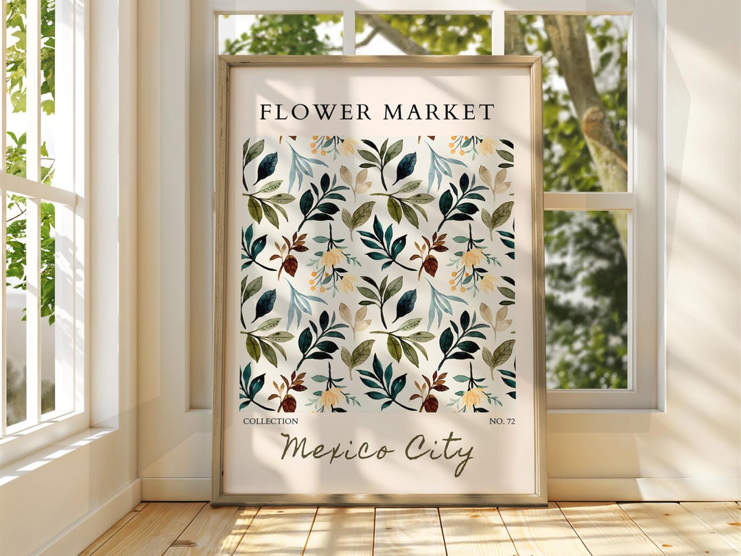 Flower Market Poster - Exhibition Poster - Gallery Print - Flower ...