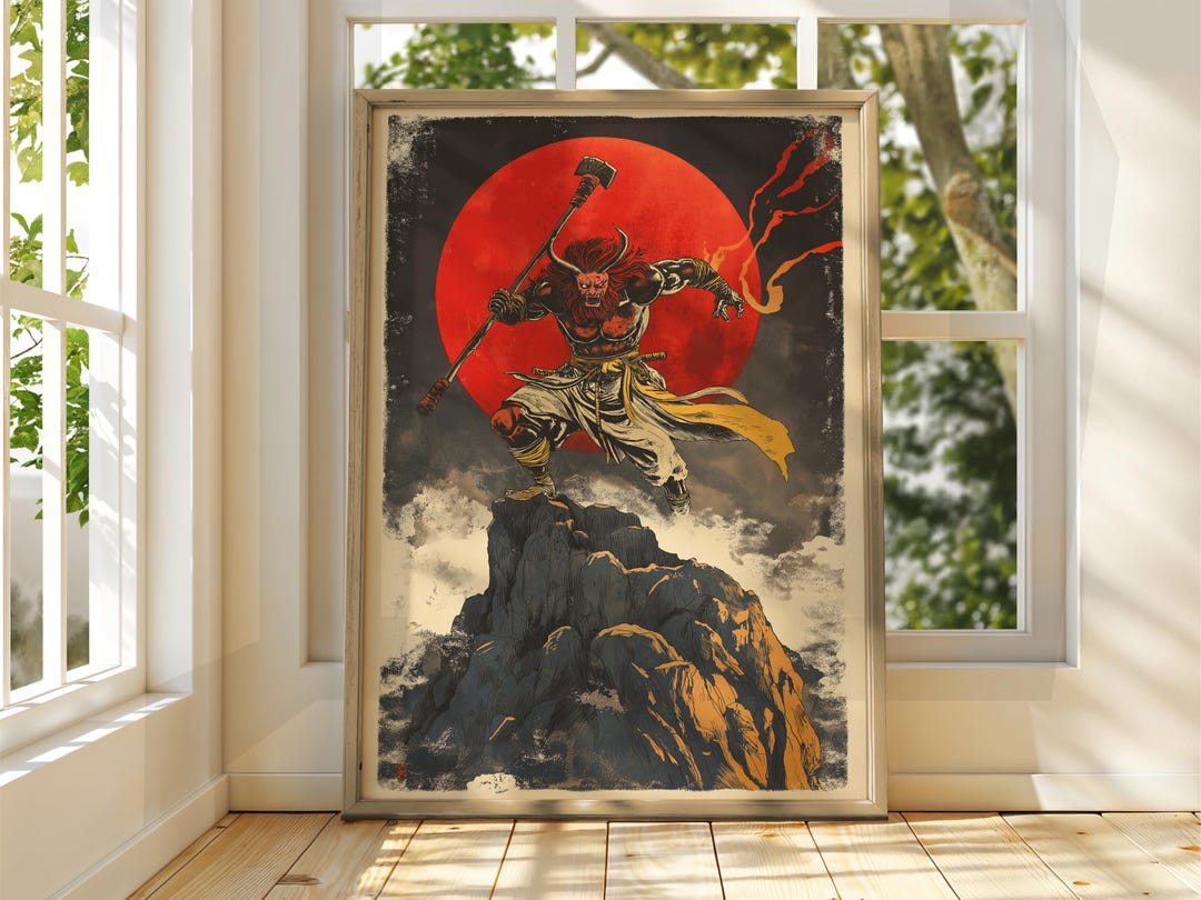 Demon Lord Art - Ukiyo-e Poster - Utagawa Kuniyoshi Print - Japanese ...