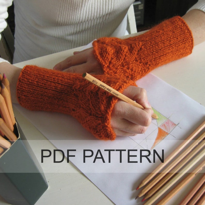 Lace Cuffs Elegant Wristlets PDF Knitting Pattern Instant | Etsy