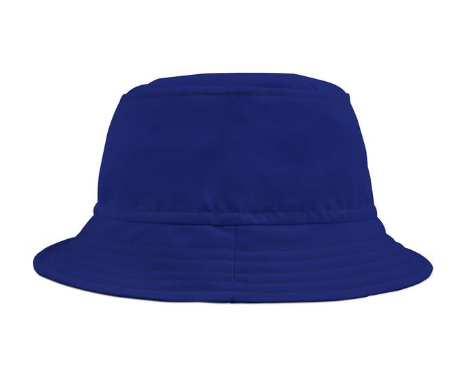 Royal Blue Bucket Hat, Summer Sun Protection, Beach Fashion Accessory ...