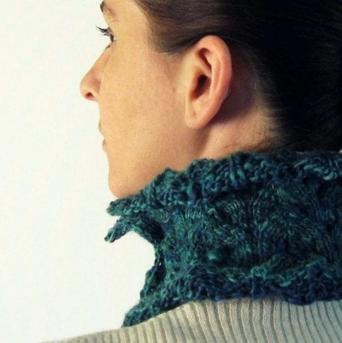 PDF Knitting Pattern: Collared Lace Cowl Instant Download - Etsy
