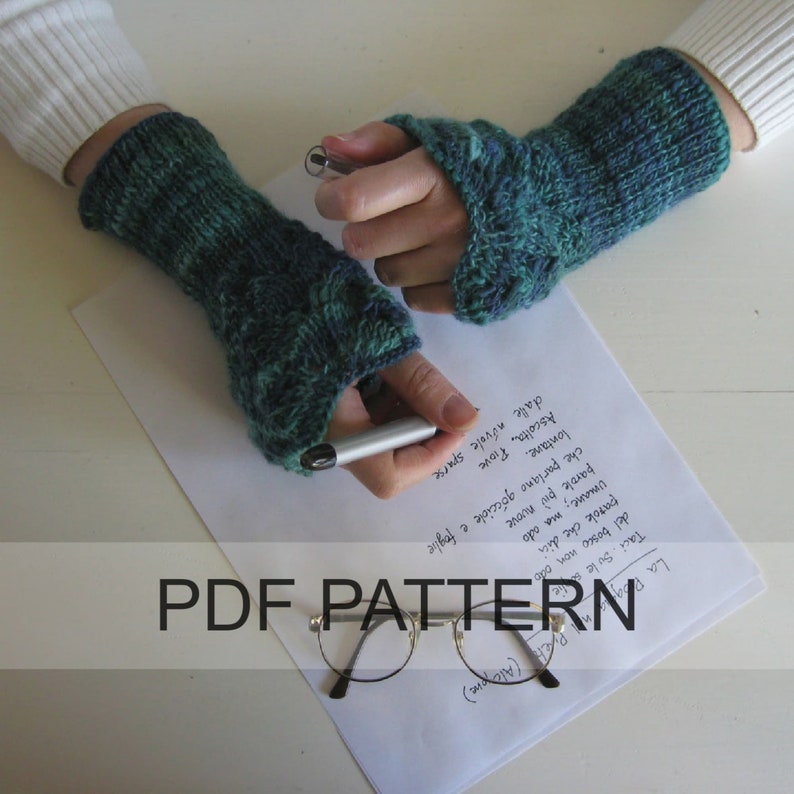 Lace Cuffs Elegant Wristlets PDF Knitting Pattern Instant | Etsy