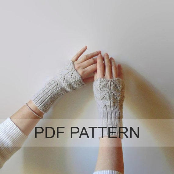 Lace Cuffs Elegant Wristlets PDF Knitting Pattern Instant | Etsy
