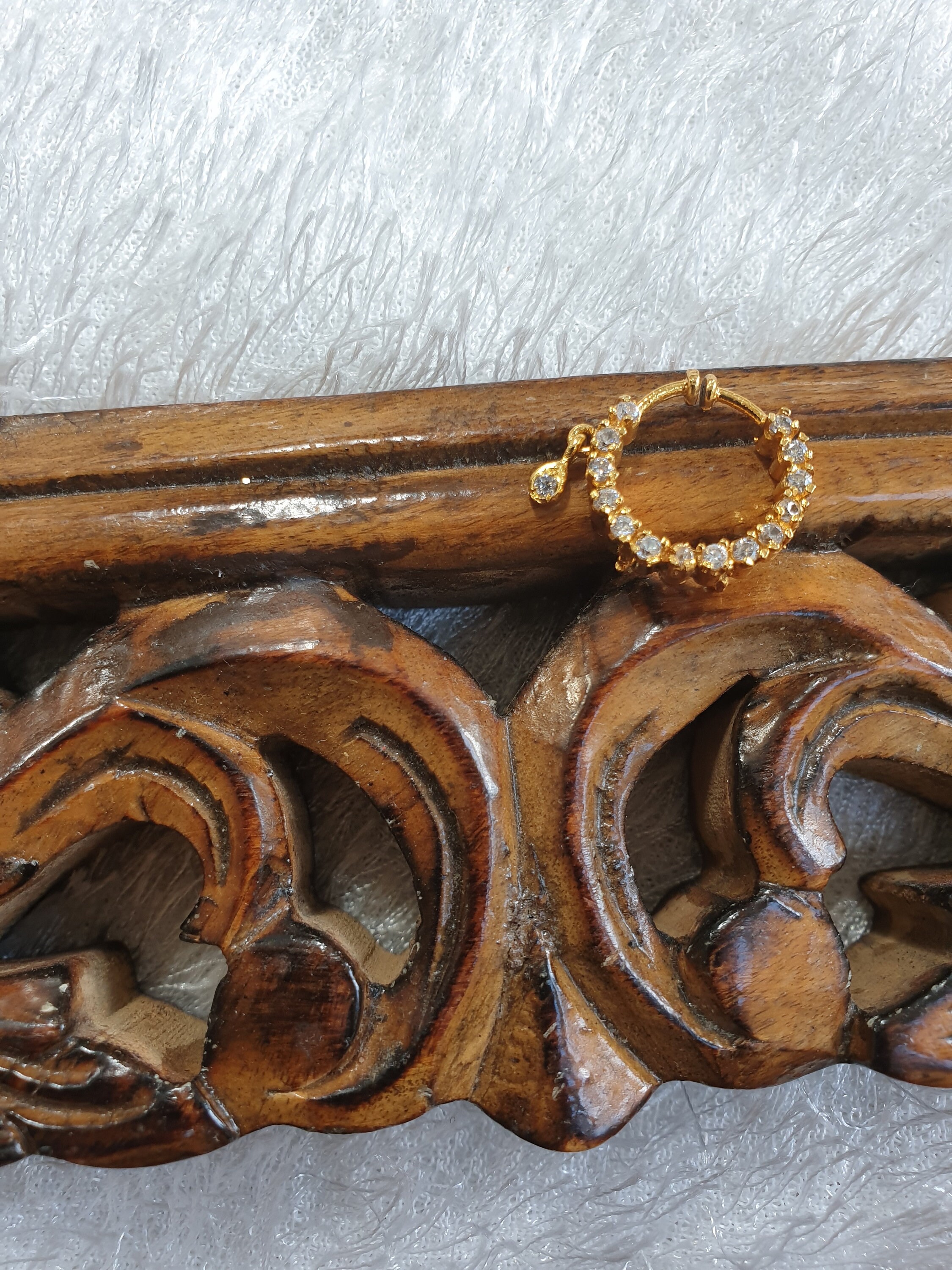 Stone Clipon Nose Ring/ Indian Nose Pin/ Wedding Bridal Nose Clip ...