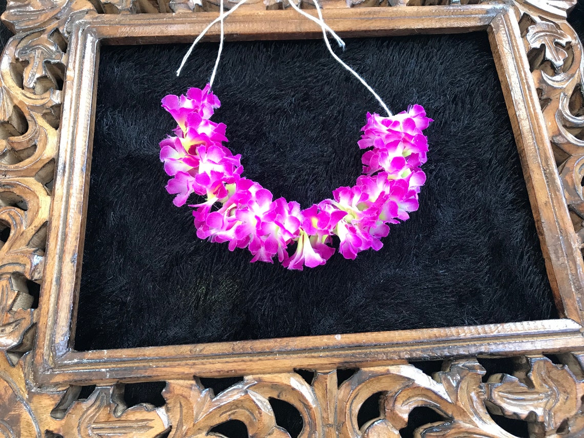Orchid Flowers Juda Gajra/ Purple Hair Gajra/ Indian Hair Accessories ...