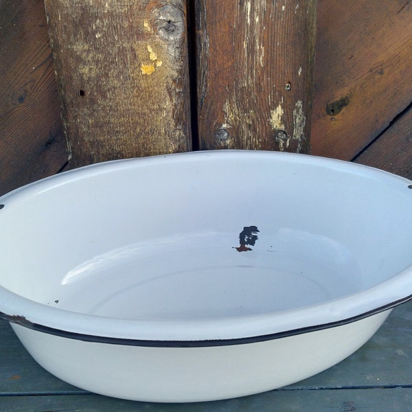 Enamel Wash Basin - Etsy