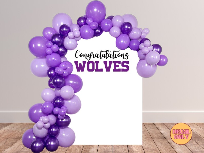 Custom Graduation Backdrop Graduation Vinyl Decal Congratulations Grad ...