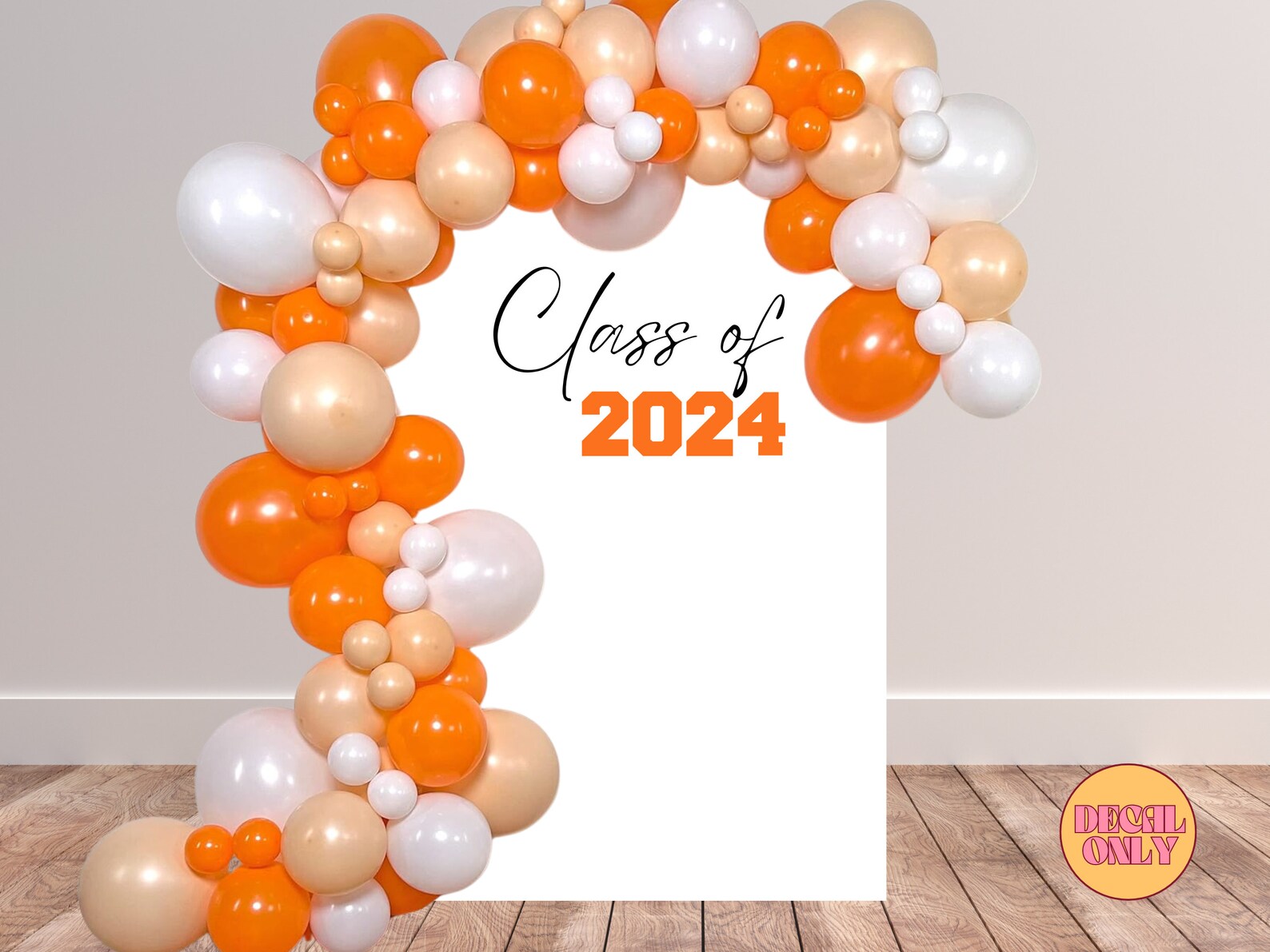 Custom 2024 Graduation Party Backdrop Graduation Vinyl Decal Congrats ...