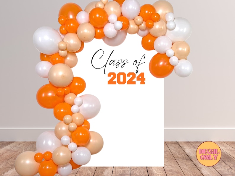 Custom 2024 Graduation Party Backdrop Graduation Vinyl Decal Congrats ...