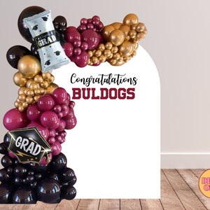 Custom Graduation Backdrop Graduation Vinyl Decal Congratulations Grad ...