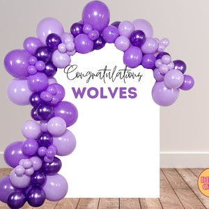 Custom Graduation Party Backdrop Graduation Vinyl Decal Congratulations ...