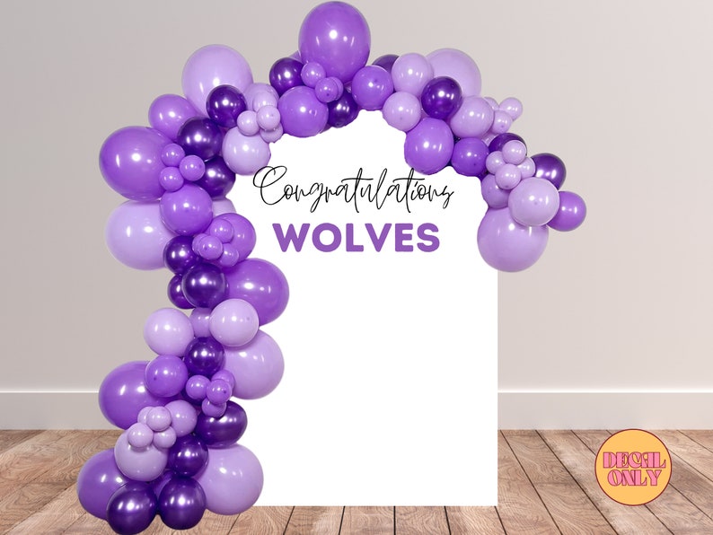 Custom Graduation Party Backdrop Graduation Vinyl Decal Congratulations ...