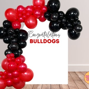 Custom Graduation Party Backdrop Graduation Vinyl Decal Congratulations ...