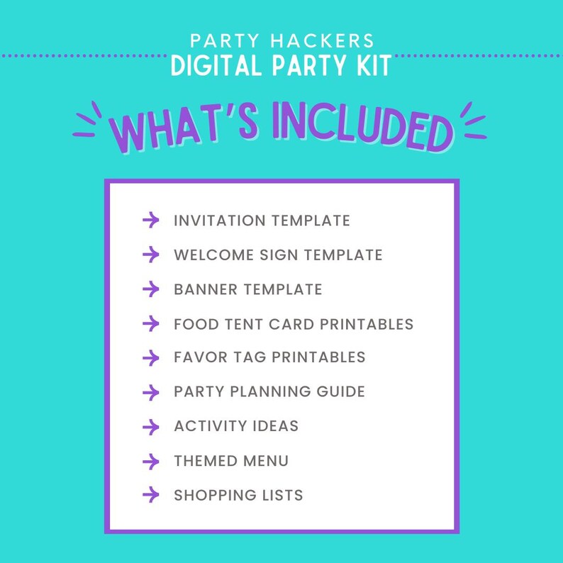 Digital Party Plan - Construction Party Kit - Activity Guide ...