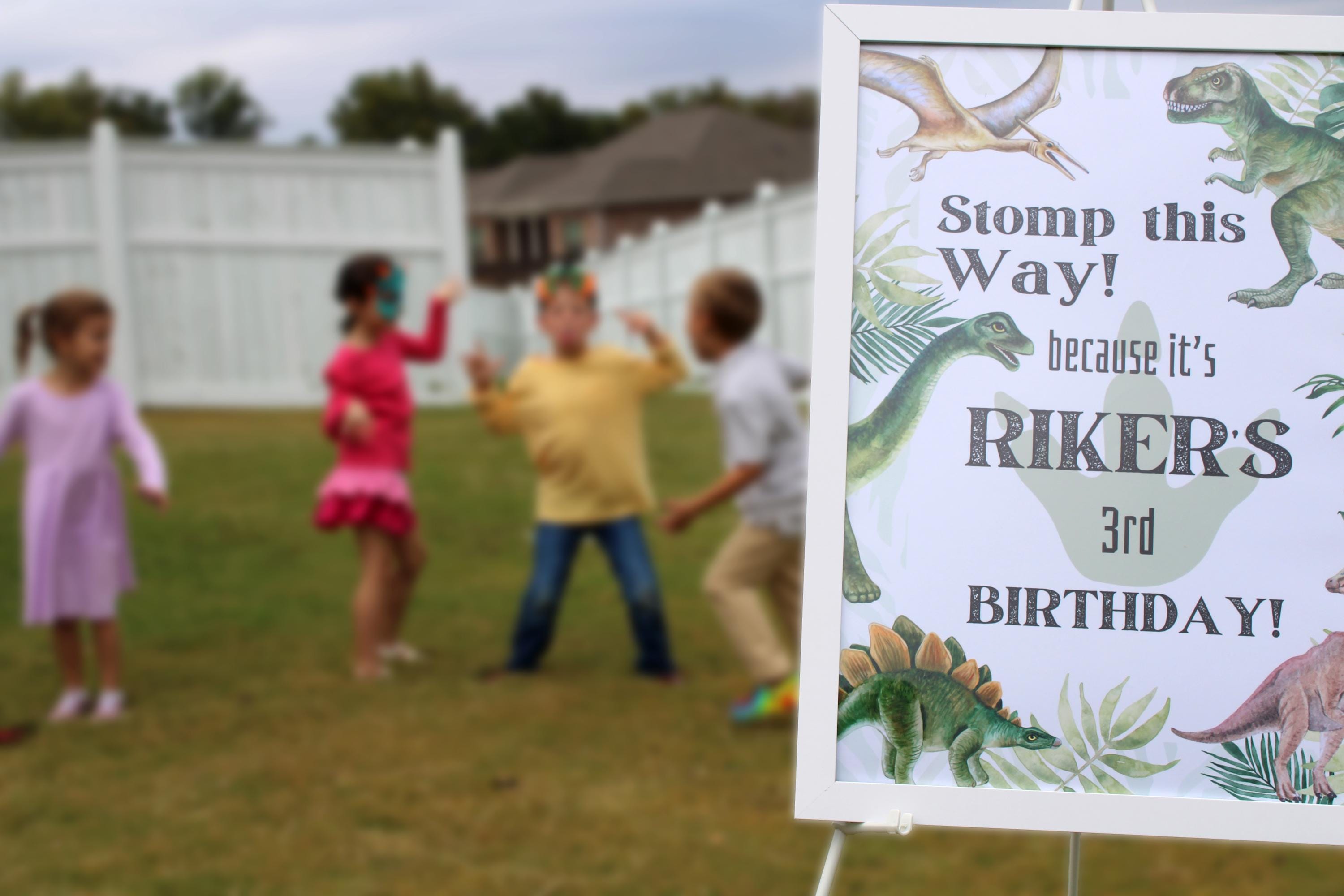 Digital Party Plan - Prehistoric Dinosaur Party Kit - Activity Guide ...