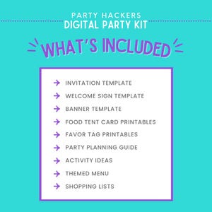 Digital Party Plan - Bug Birthday Party Kit - Activity Guide ...