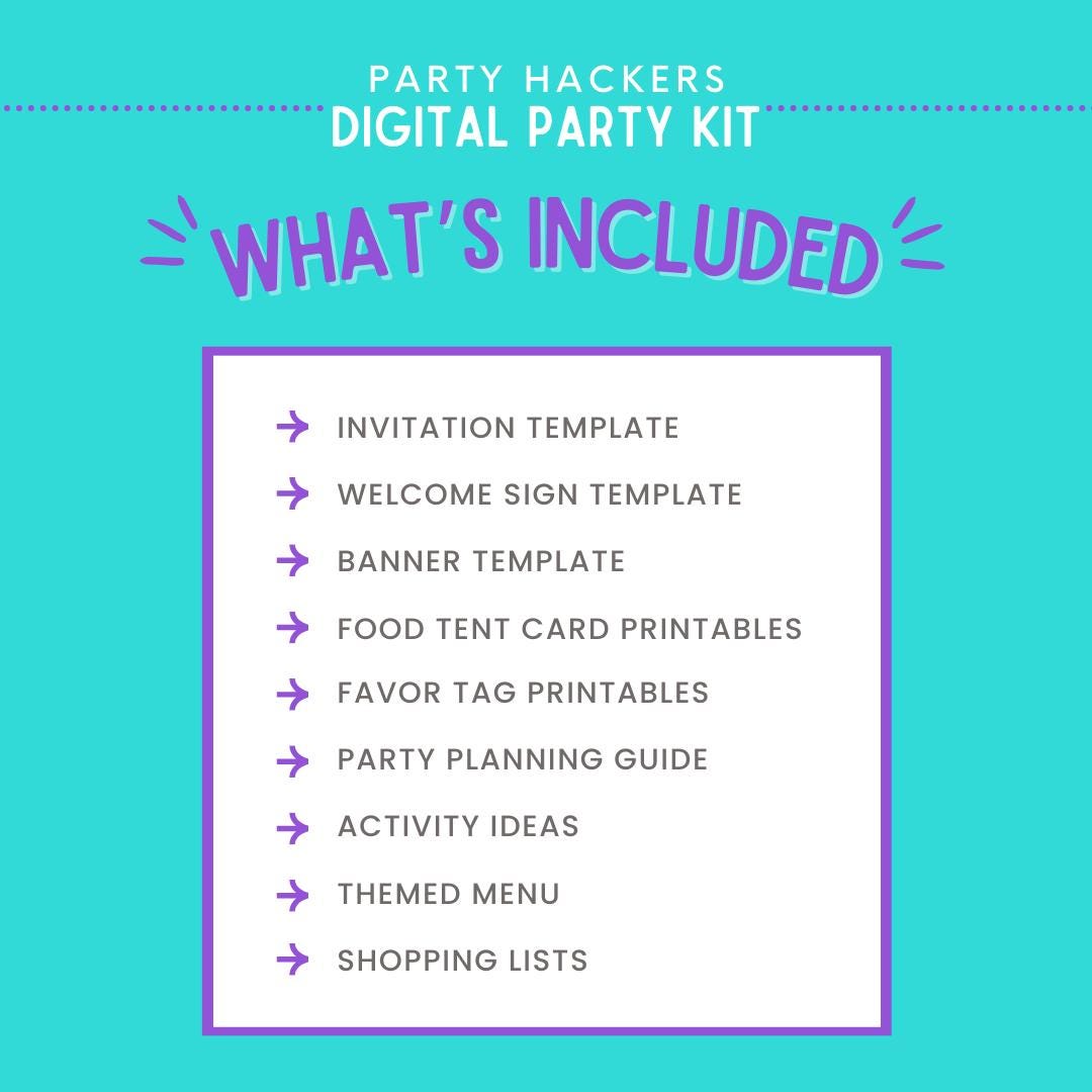 Digital Party Plan - Ballet Party Kit - Activity Guide - Printables ...