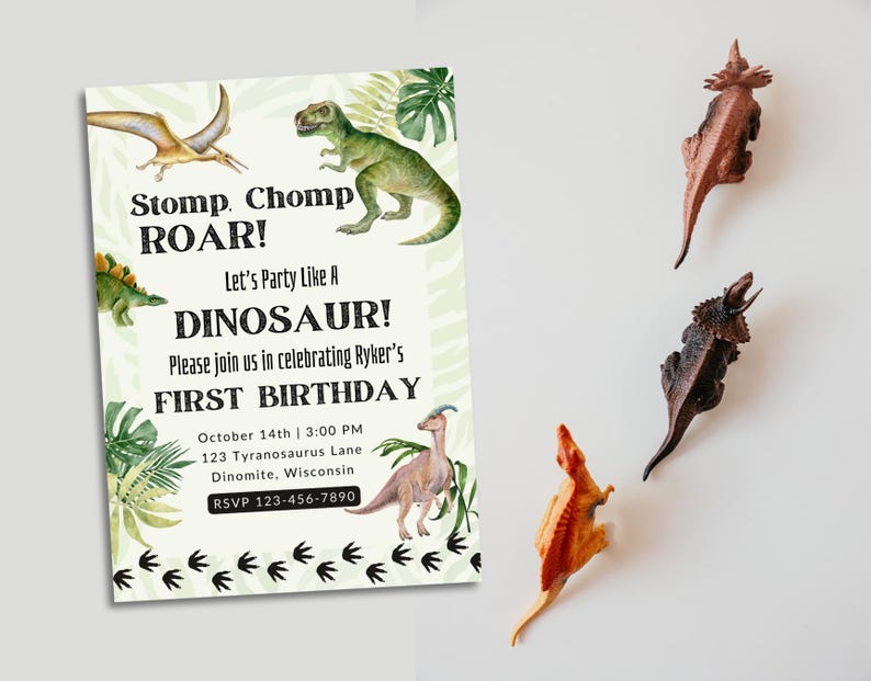 Digital Party Plan - Prehistoric Dinosaur Party Kit - Activity Guide ...