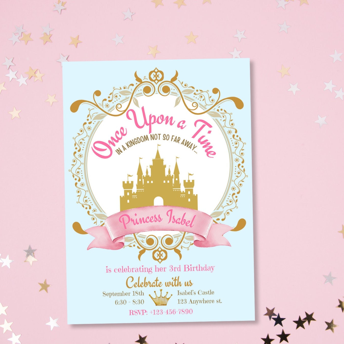 A Royal Ball - Princess Party Invitation Template (digital) - Etsy