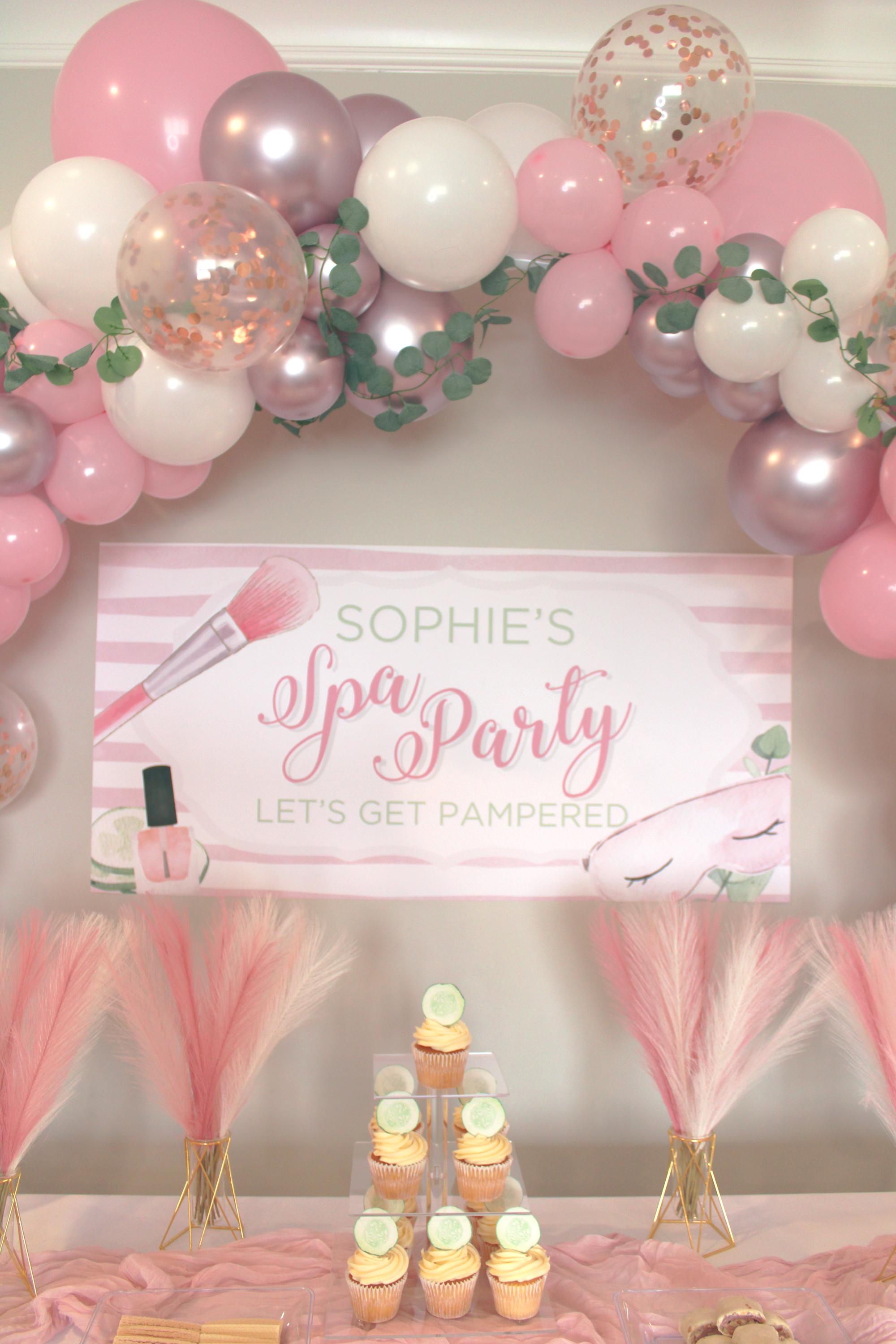 Digital Party Plan Spa Party Kit Activity Guide Printables Themed Menu ...