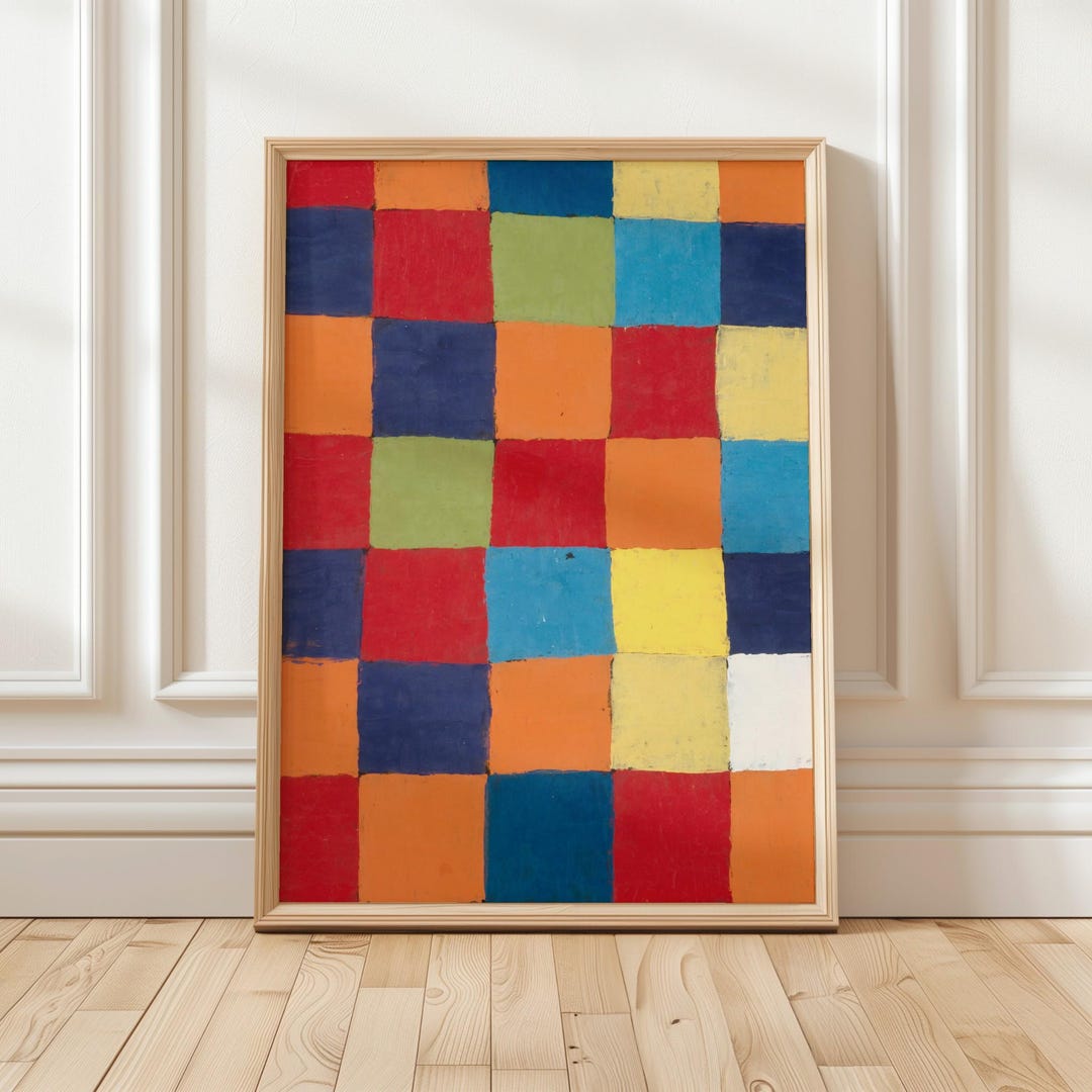Paul Klee Color Chart Abstract Geometric Art Print Vibrant Palette ...