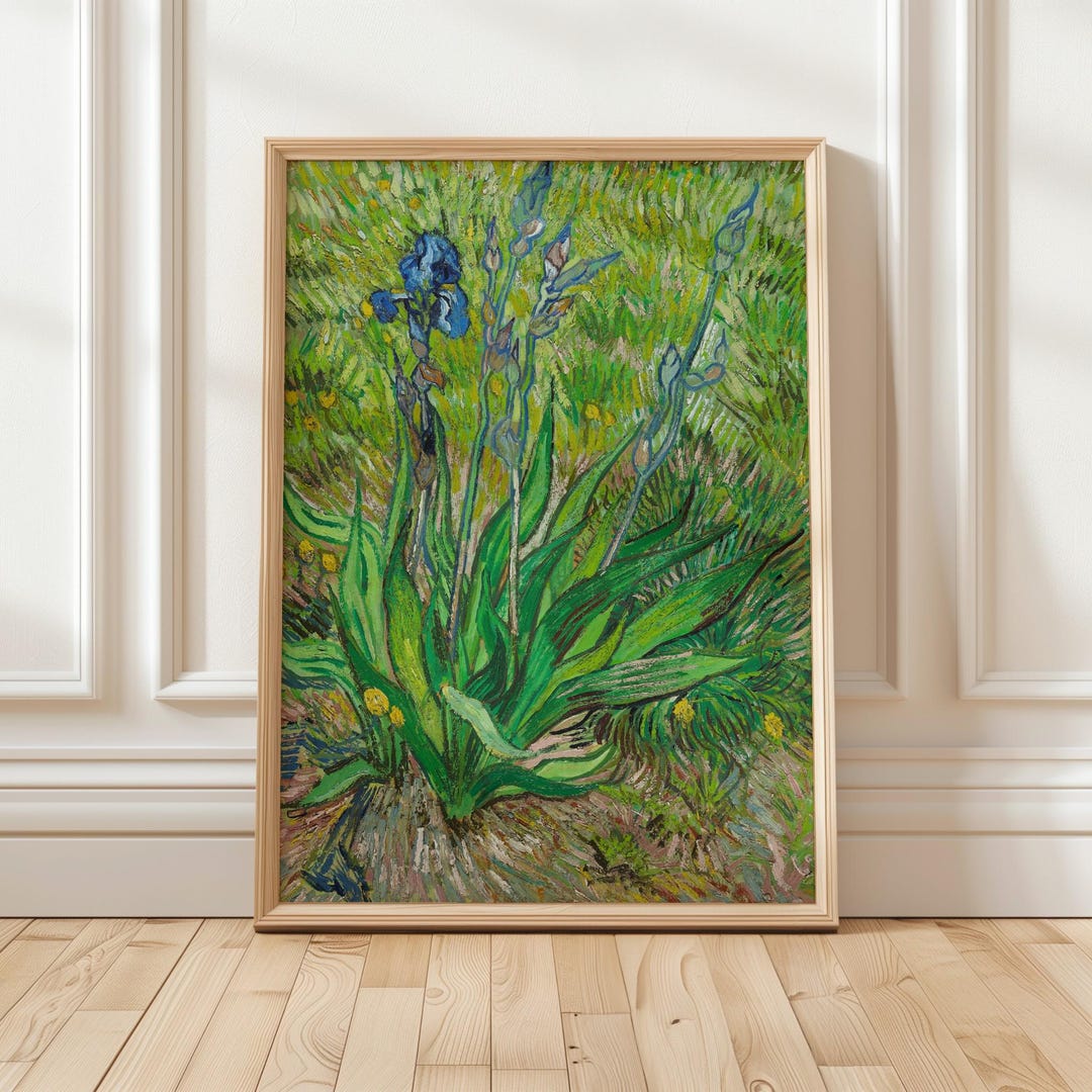 Van Gogh Print “irises” (1890) – Iconic Iris Flowers Art, Vibrant ...