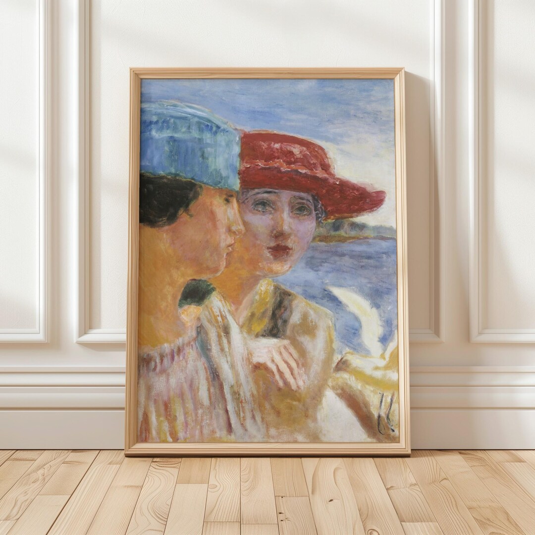 Pierre Bonnard Print young Girls With Seagull 1917 Poster Bonnard ...