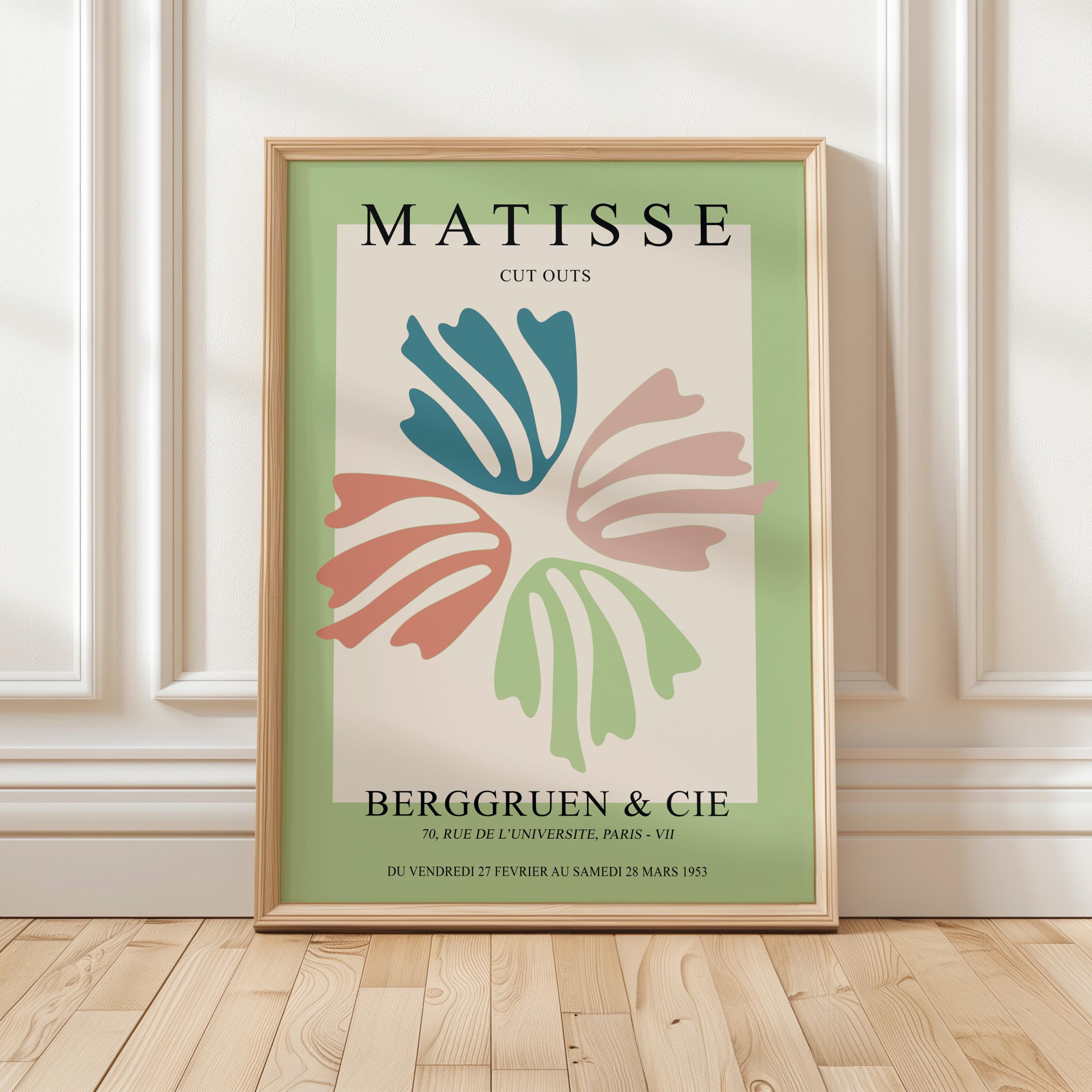 Henri Matisse “cut-outs” – Art Print of a Colorful Paper Cutout, Paris ...