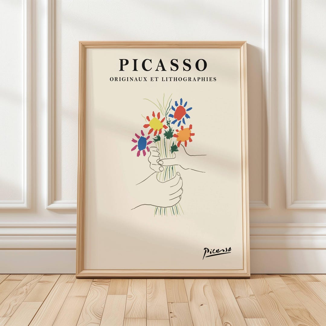 Picasso "bouquet of Flowers" Art Print | Original Et Lithographies ...