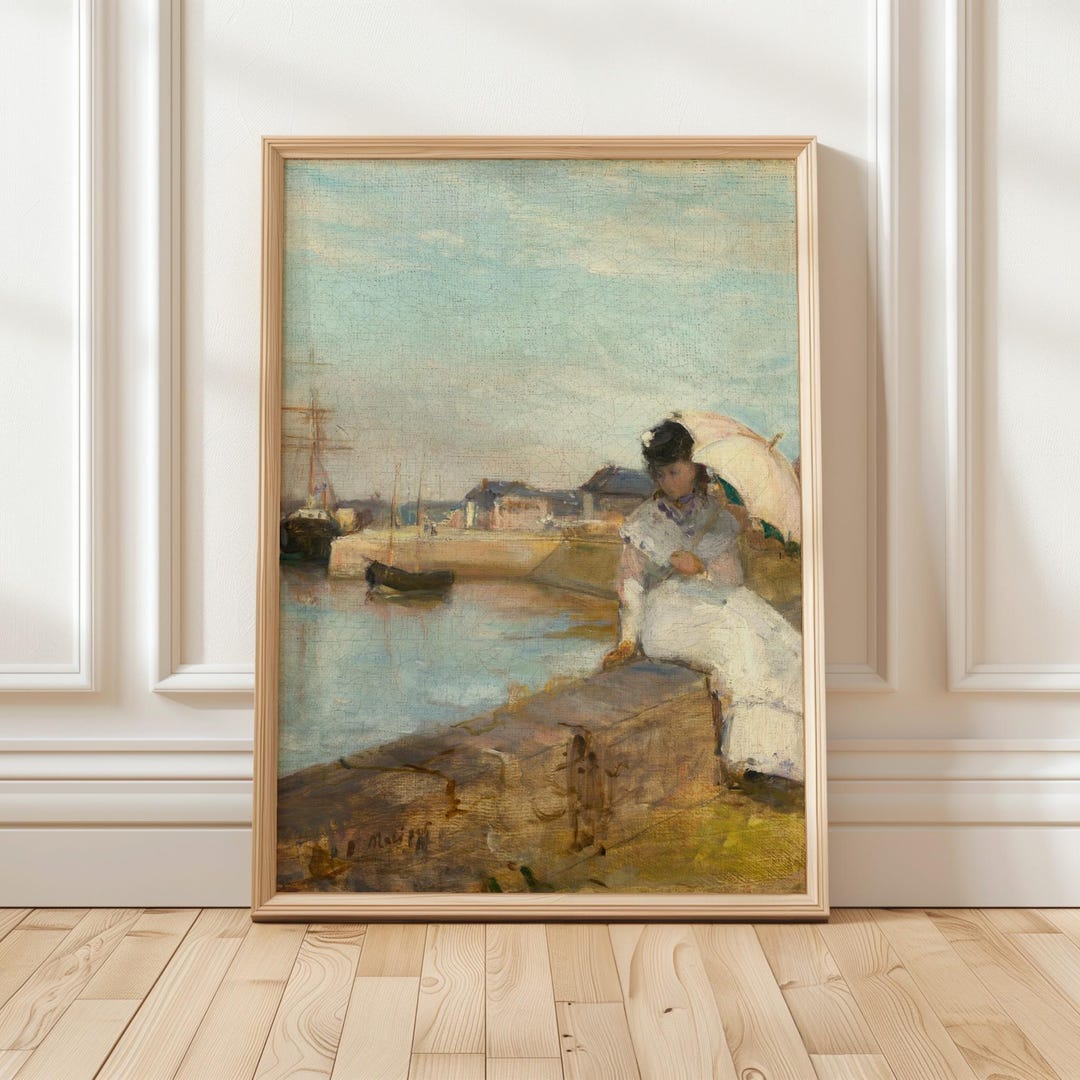 The Harbor at Lorient by Berthe Morisot Timeless Impressionist Art ...