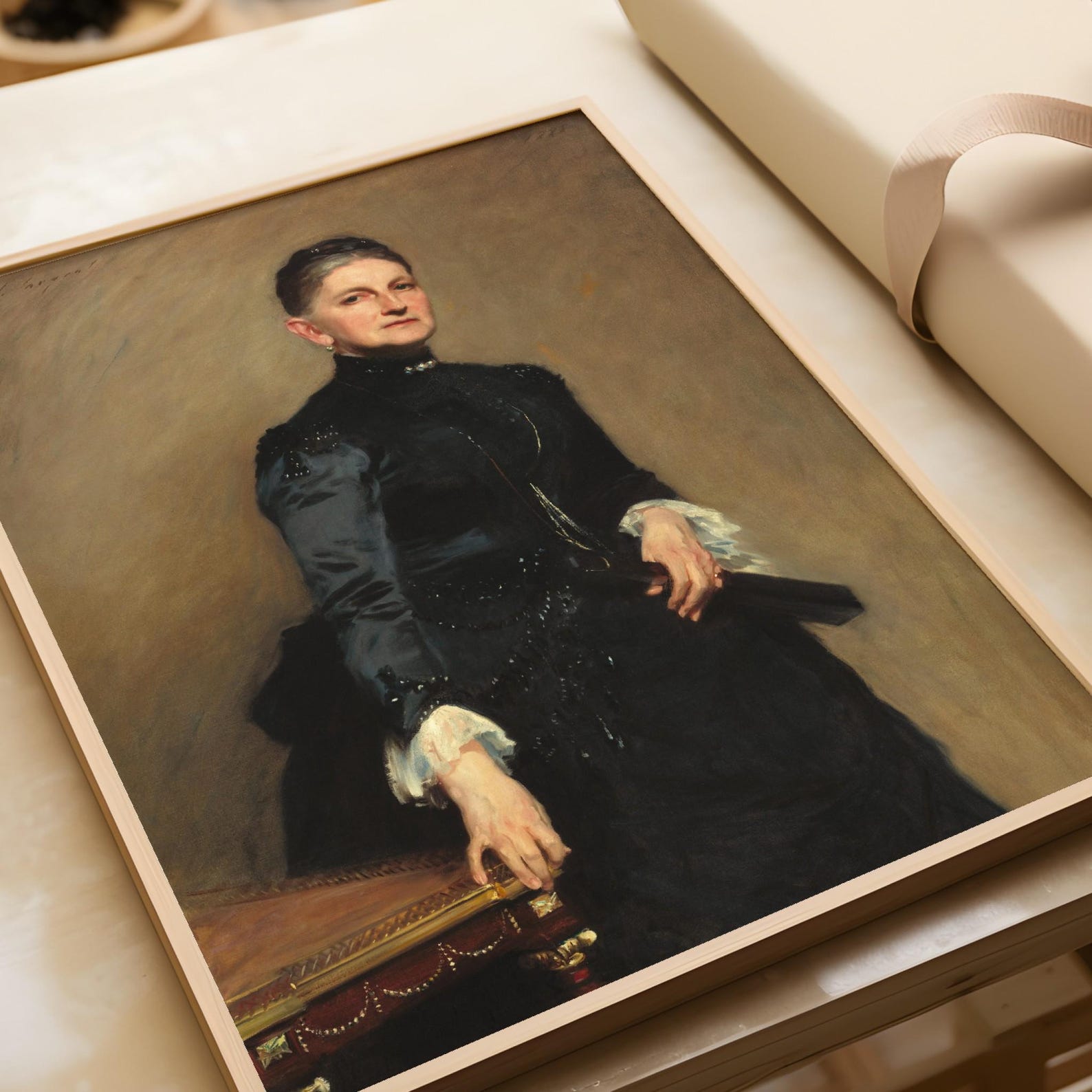 Grabado de John Singer Sargent: retrato de Eleanora O'Donnell Iselin ...