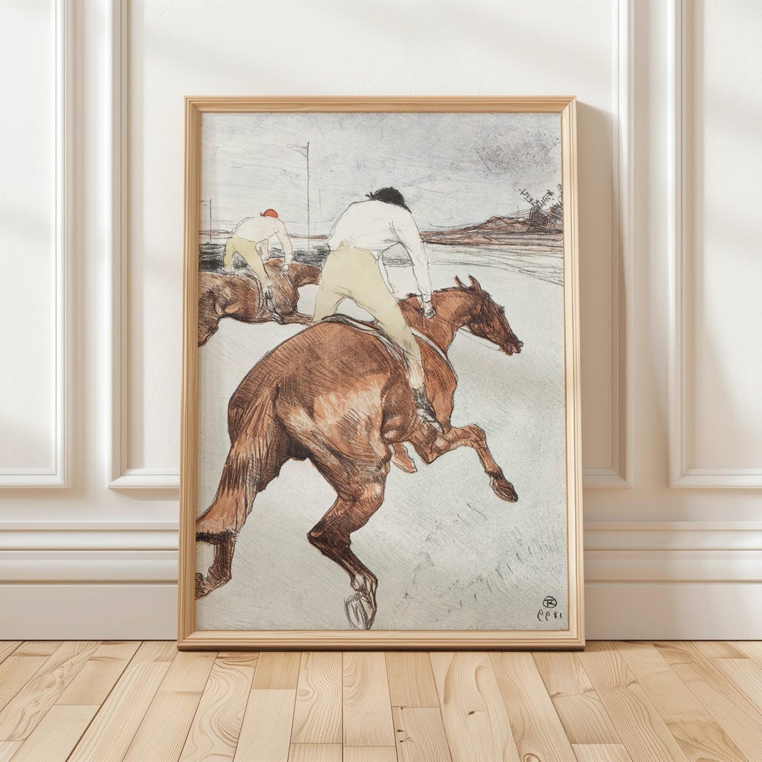 Henri De Toulouse-lautrec the Jockey Print | Toulouse-lautrec Poster ...