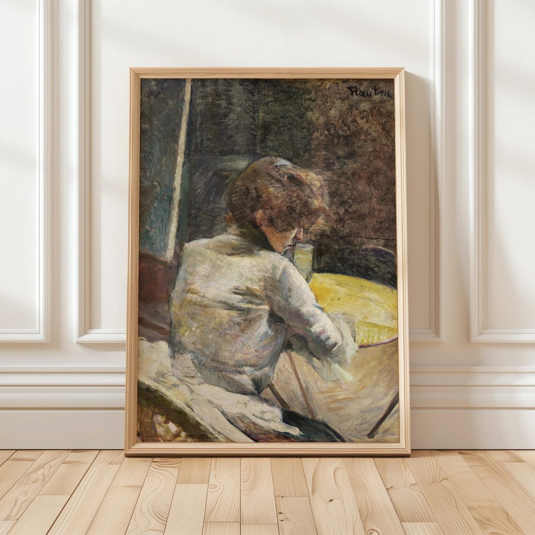 Henri De Toulouse-lautrec Waiting Print Toulouse-lautrec Poster ...