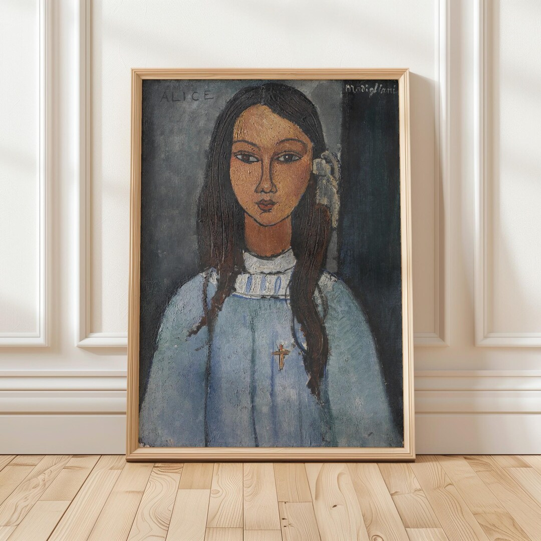 Alice by Amedeo Modigliani – Iconic Modernist Portrait Art Poster - Etsy