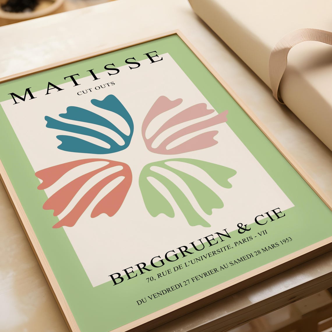 Henri Matisse “cut-outs” – Art Print of a Colorful Paper Cutout, Paris ...