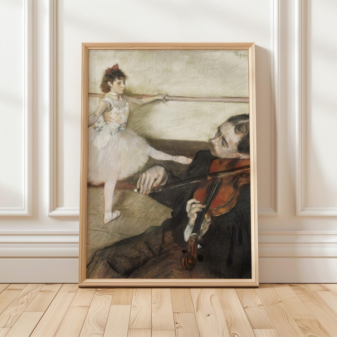 Edgar Degas the Dance Lesson Poster Edgar Degas Ballet Art Edgar Degas ...