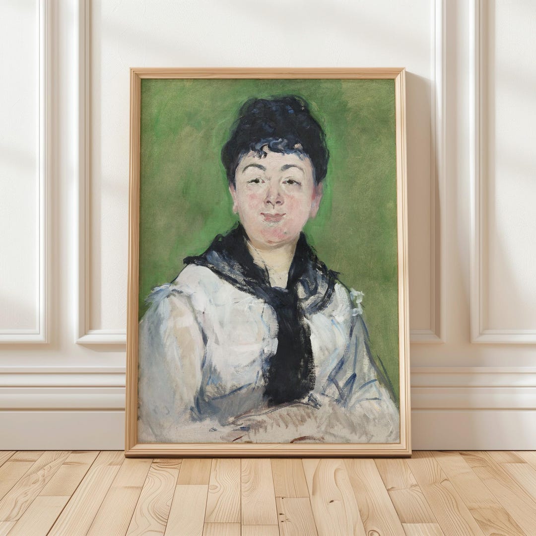 Edouard Manet Portrait of Woman With Black Fichu | Elegant French ...